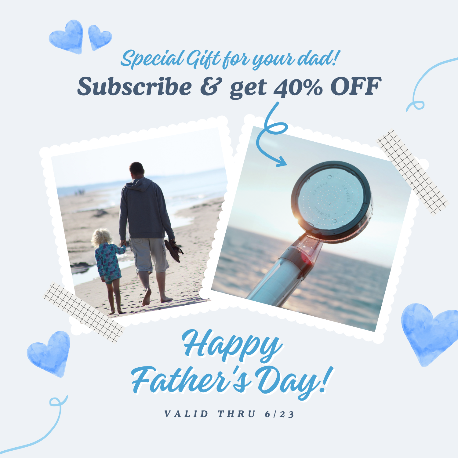 EZWELL ACF Dual Filtered Shower Head